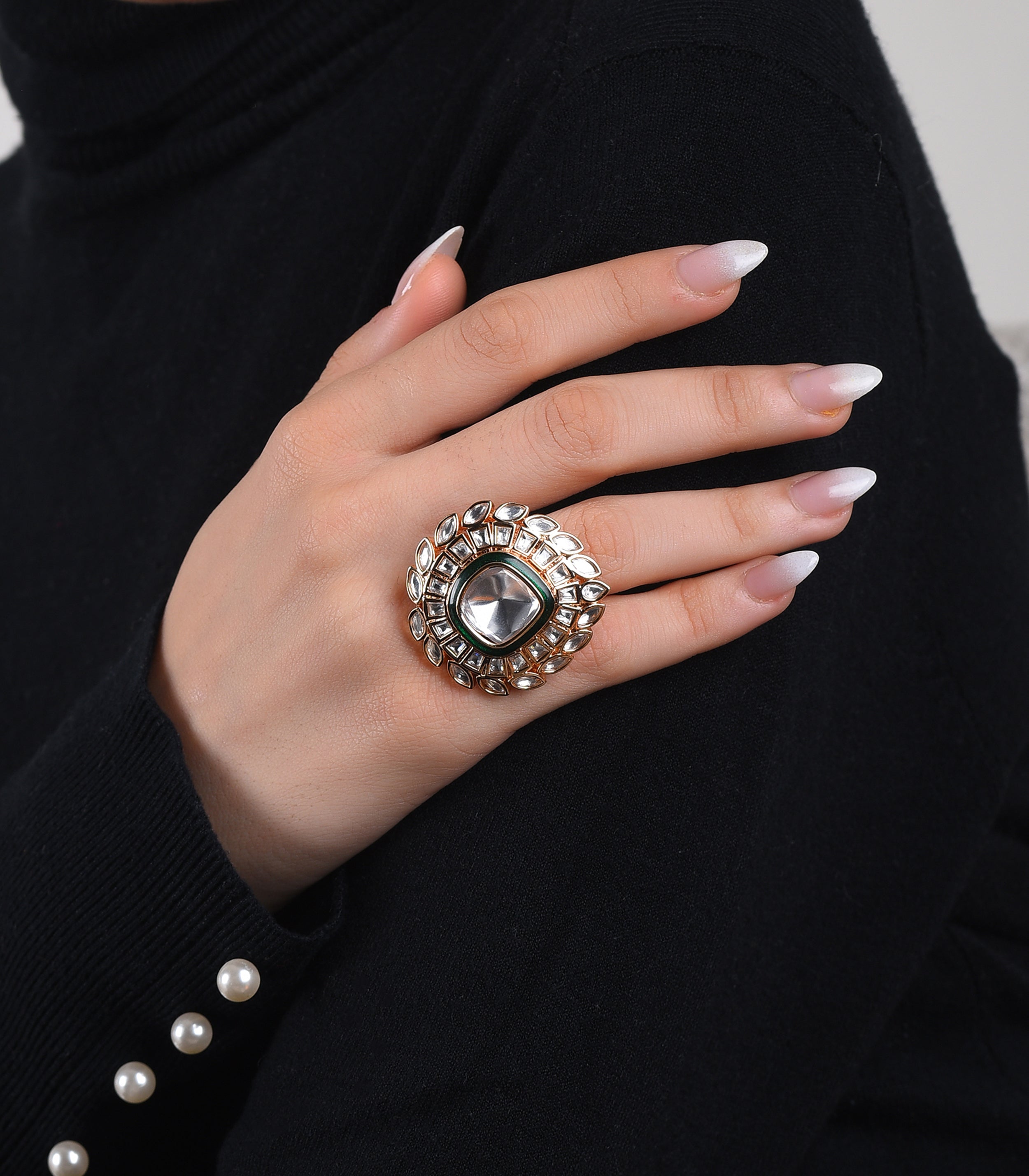 BHARGAVI POLKI RING – Preeti Mohan International